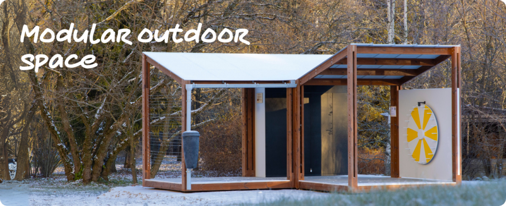 Modular outdoor space - Huvi Outdoor